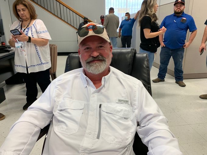 Today was last day for Chris Riggs, City of Stafford Public Work